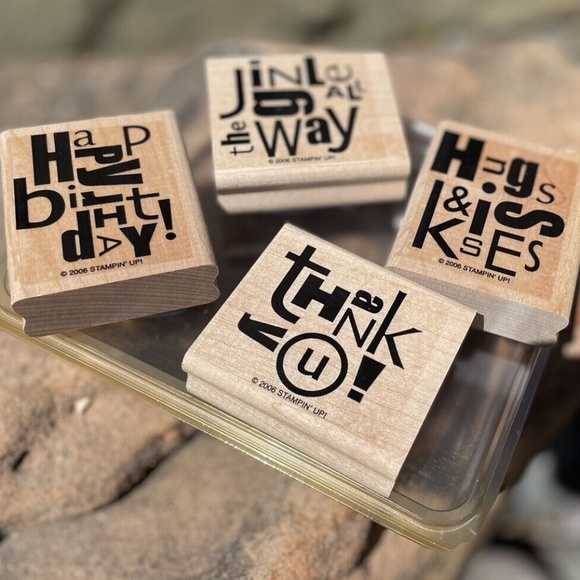 Stampin' Up! | Office | Stampin Up Ink Stamp Set 4 Alphabet Stew New ...